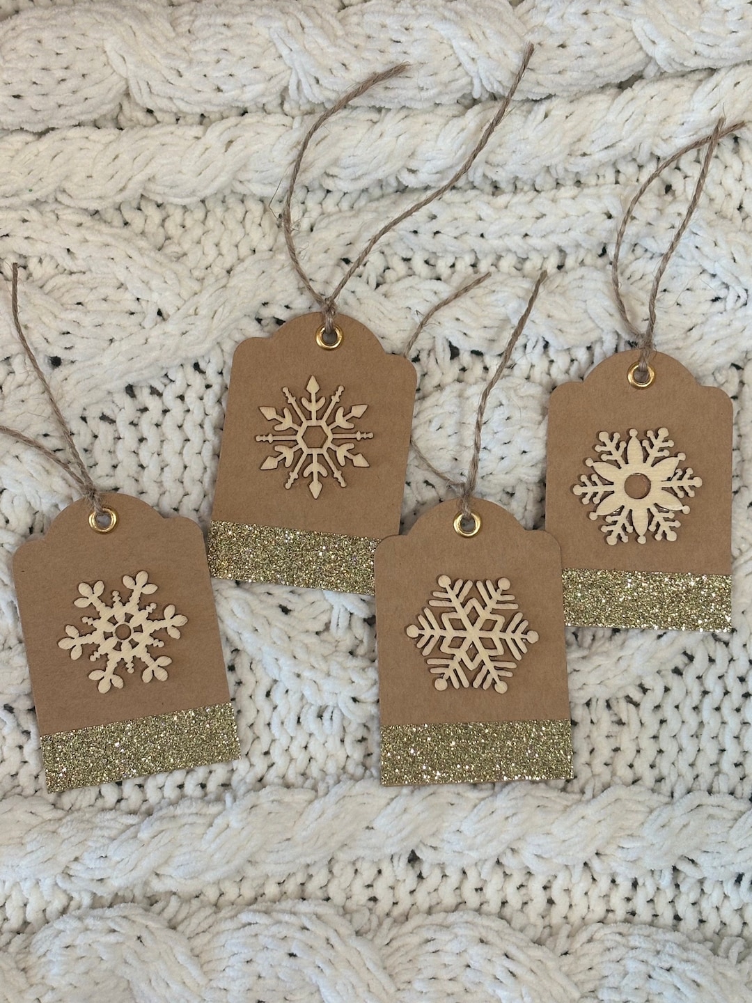 Snowflake Holiday Gift Tags / Present Labels - Etsy