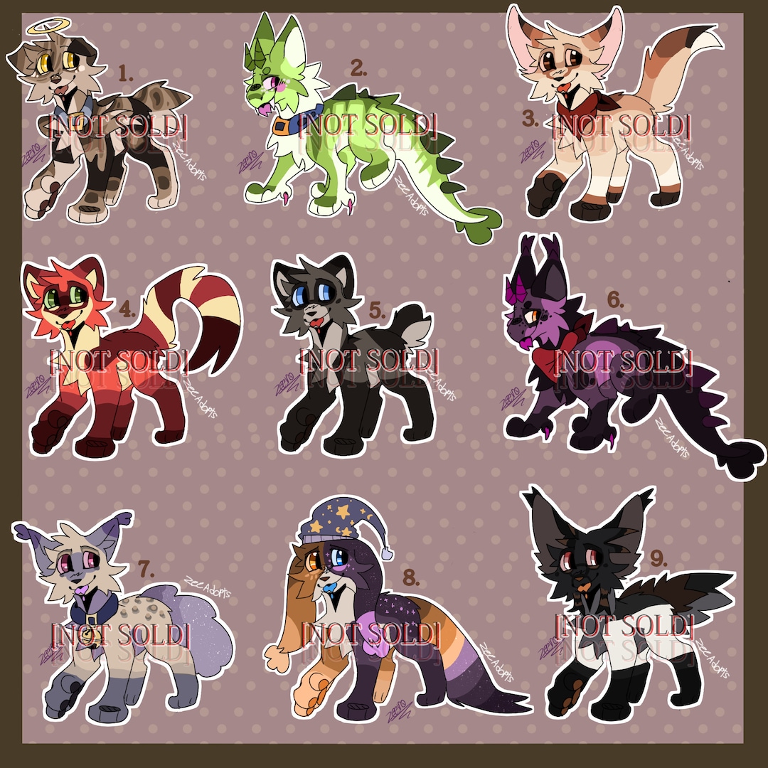 Chibi Cat Adopts Cat Furry/fursona Adopts - Etsy