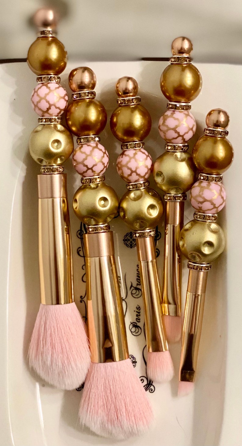 5 Piece Rose Gold Bling Make-up Set #2 - Etsy