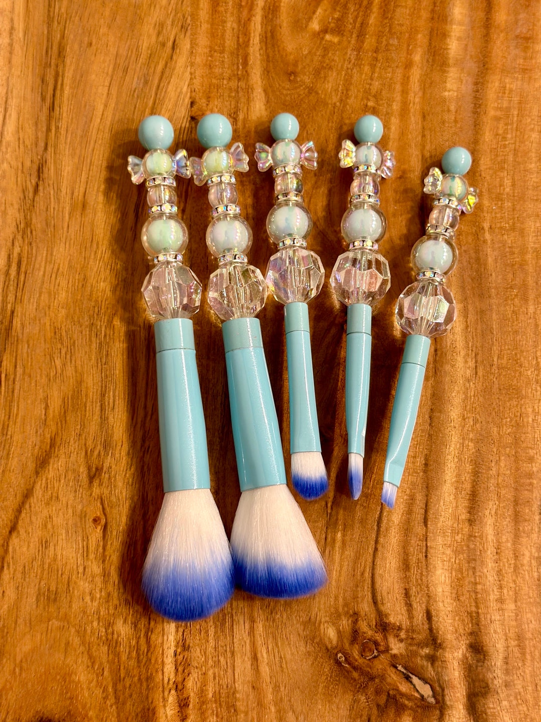 5 Piece Blue Bling Make-up Set - Etsy