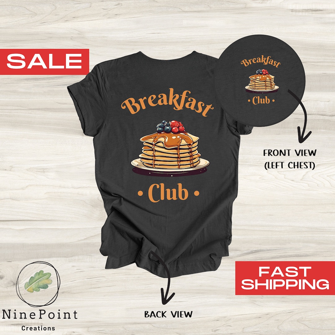 Breakfast Club Shirt Vintage Prints Retro Shirt Gift for Women Birthday ...