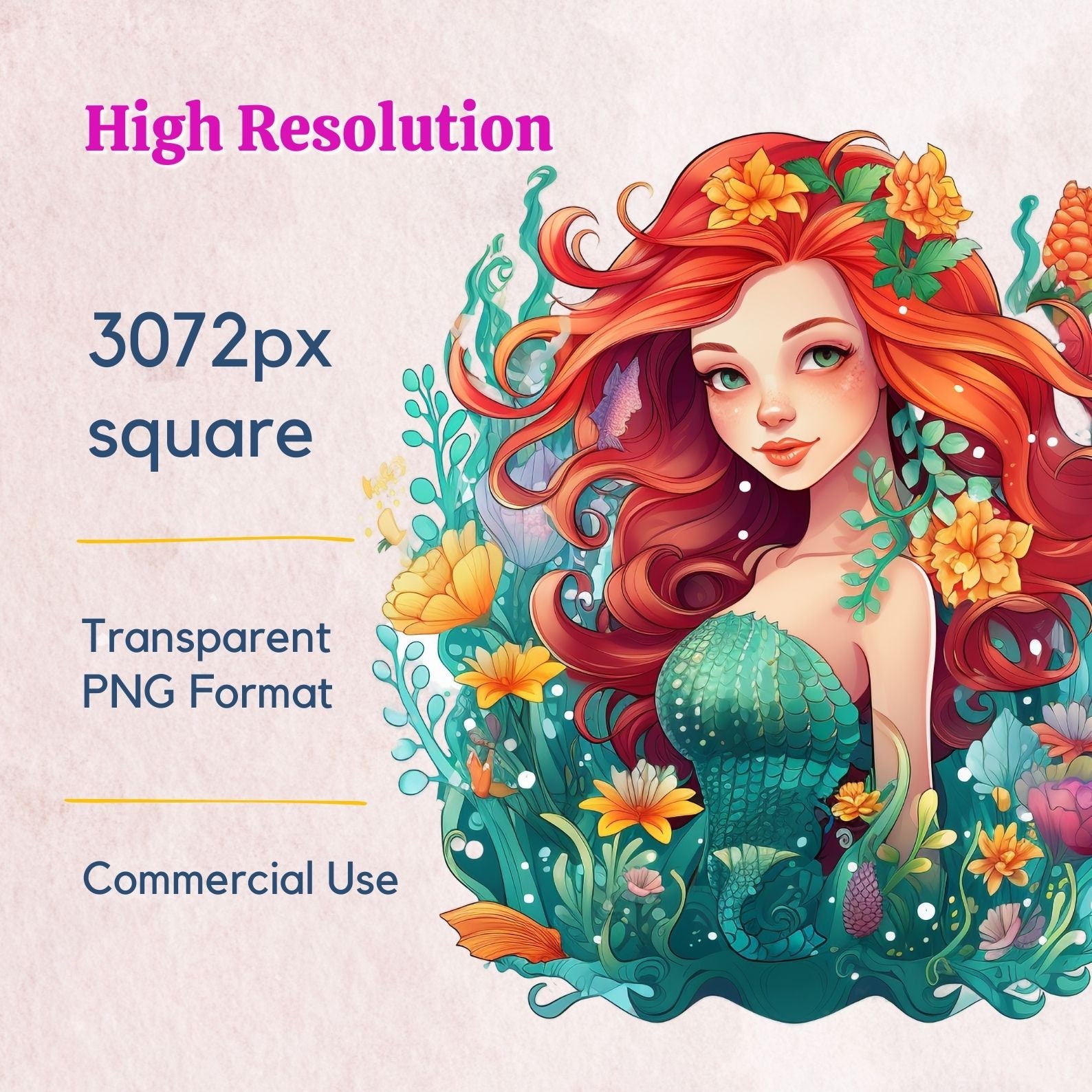 22 Awesome Mermaid PNG You Can Use for Your Business. Really Clear and ...