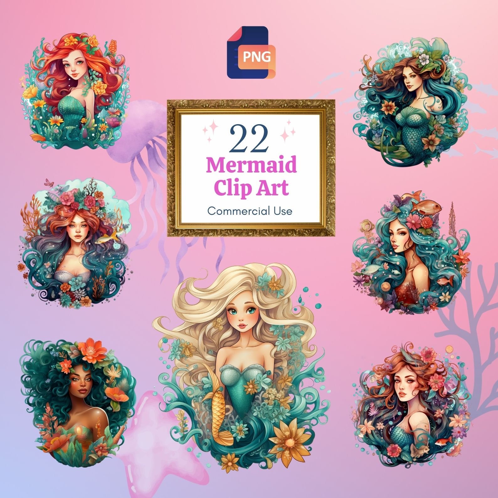 22 Awesome Mermaid PNG You Can Use for Your Business. Really Clear and ...