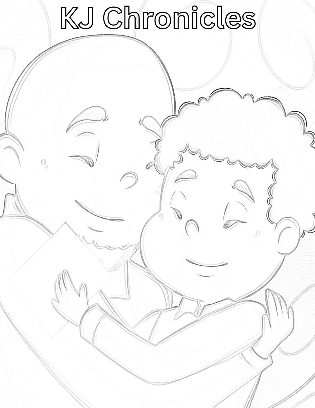 KJ Chronicles Adventure With Grandad Coloring Page - Etsy