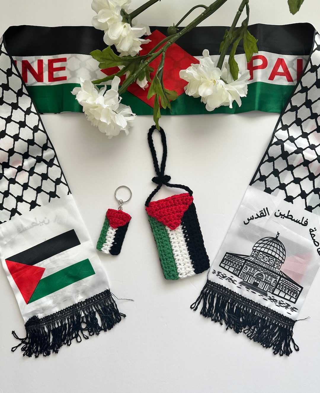 Palestine Flag Crochet Keychain/car Hanger/watermelon Keychain - Etsy