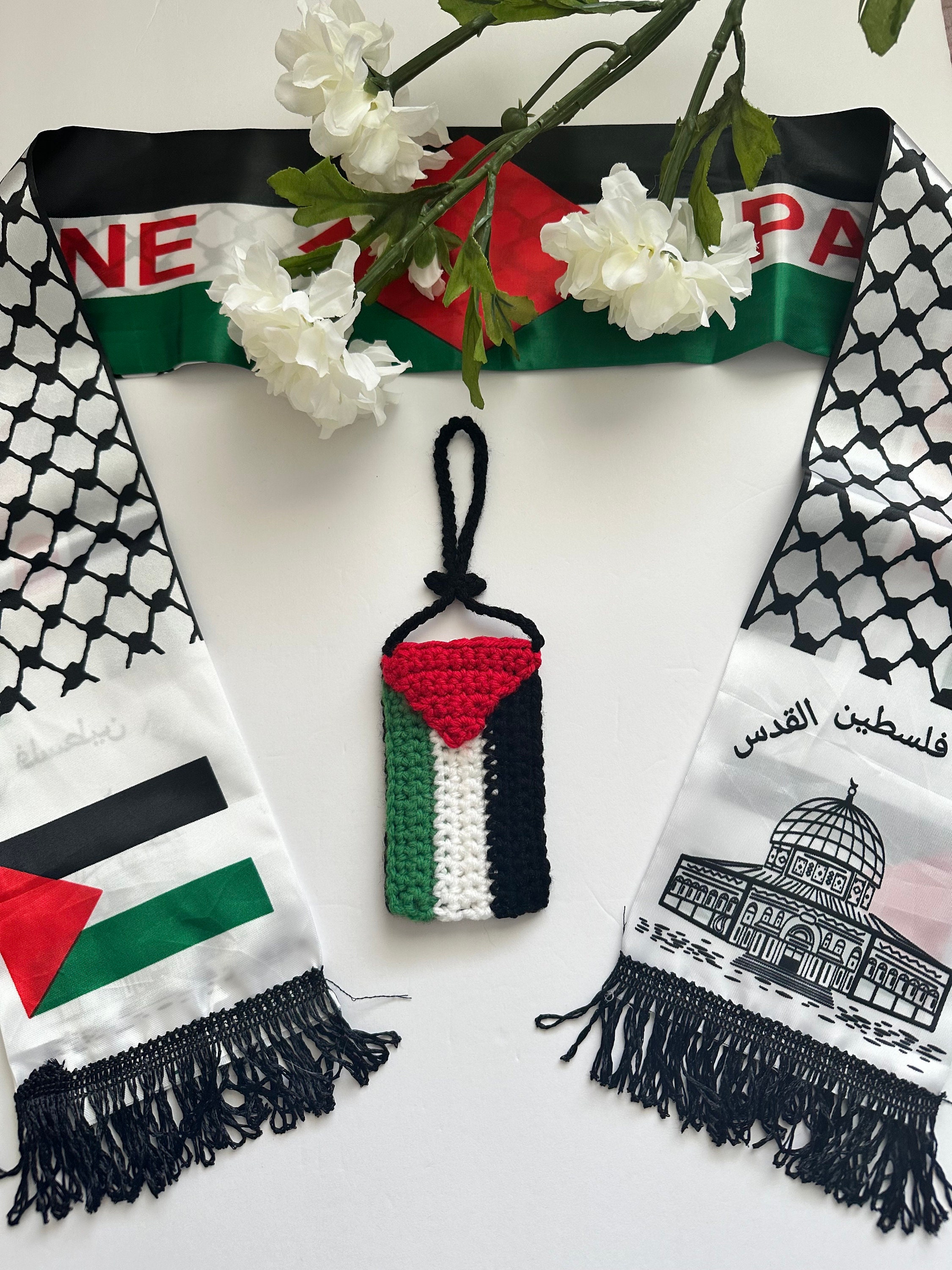 Palestine Flag Crochet Keychain/car Hanger/watermelon Keychain - Etsy