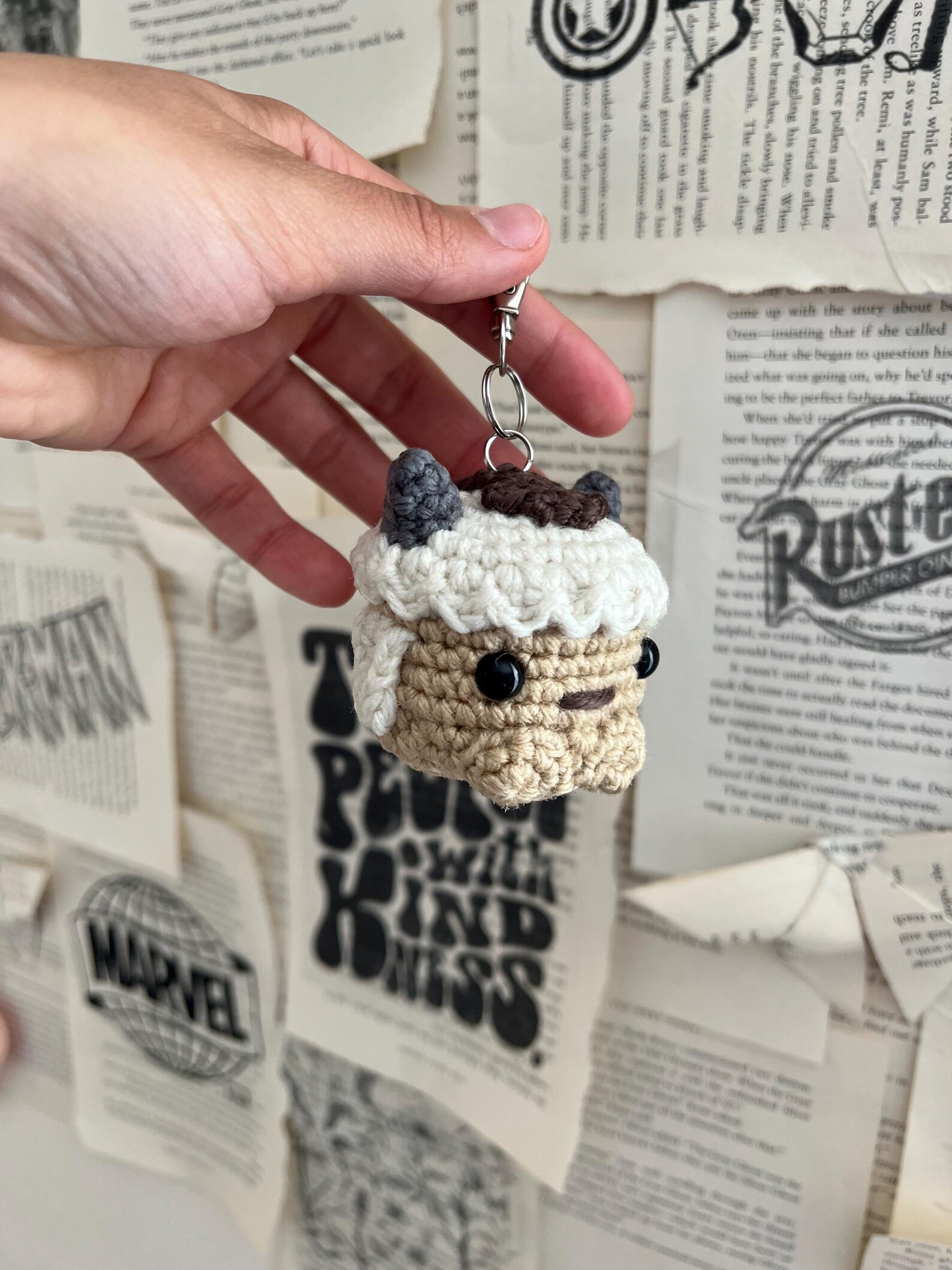 Appa Amigurumi Keychain - Etsy