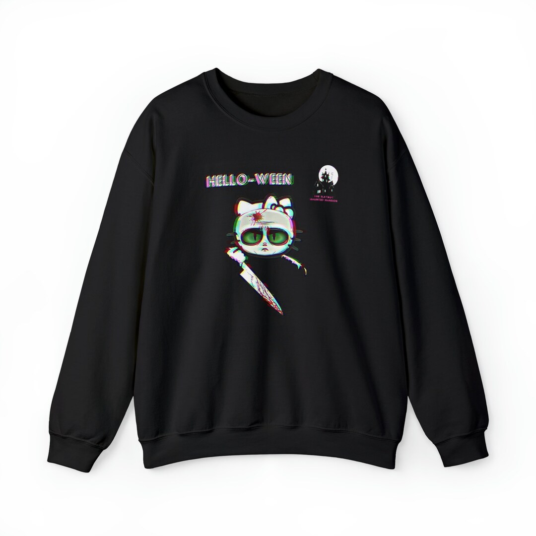 HELLO-WEEN Halloween Horror Hello Kitty Sweatshirt by ...