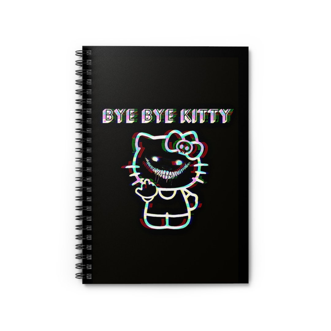BYE BYE KITTY Horror Hello Kitty Notebook - Etsy