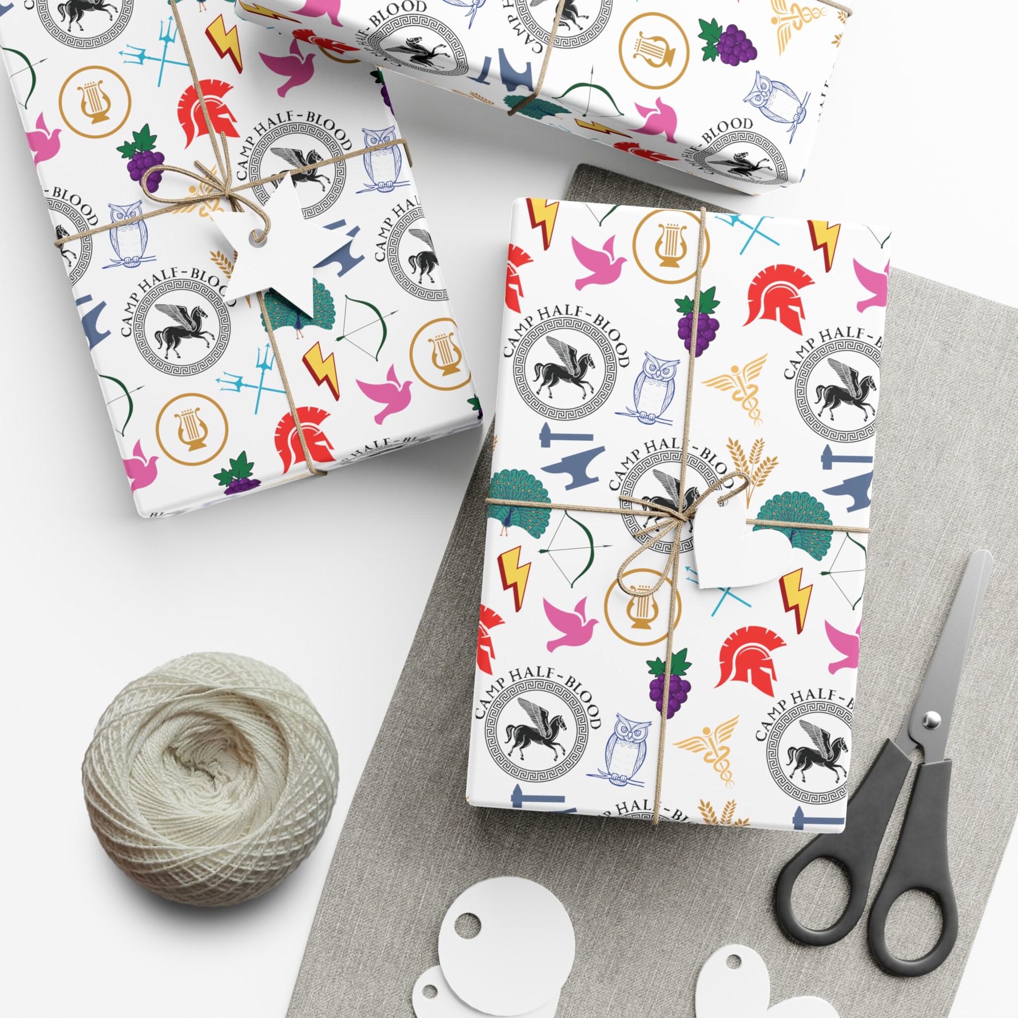 Percy Jackson Camp Half-blood Gods Inspired Gift Wrap Papers - Etsy