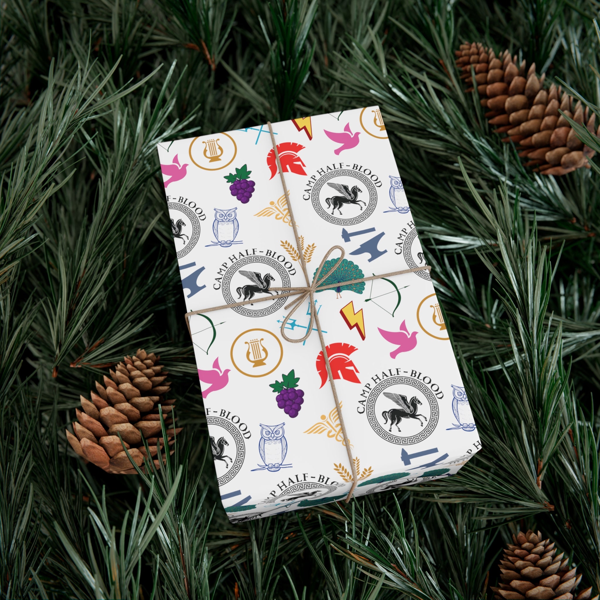 Percy Jackson Camp Half-blood Gods Inspired Gift Wrap Papers - Etsy