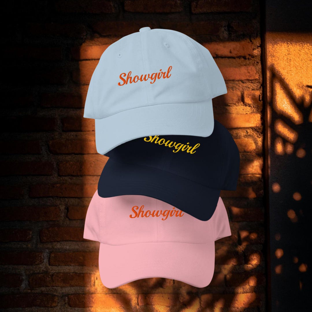 Showgirl Baseball/dad Cap - Inspired by Swifties (TS) - Etsy