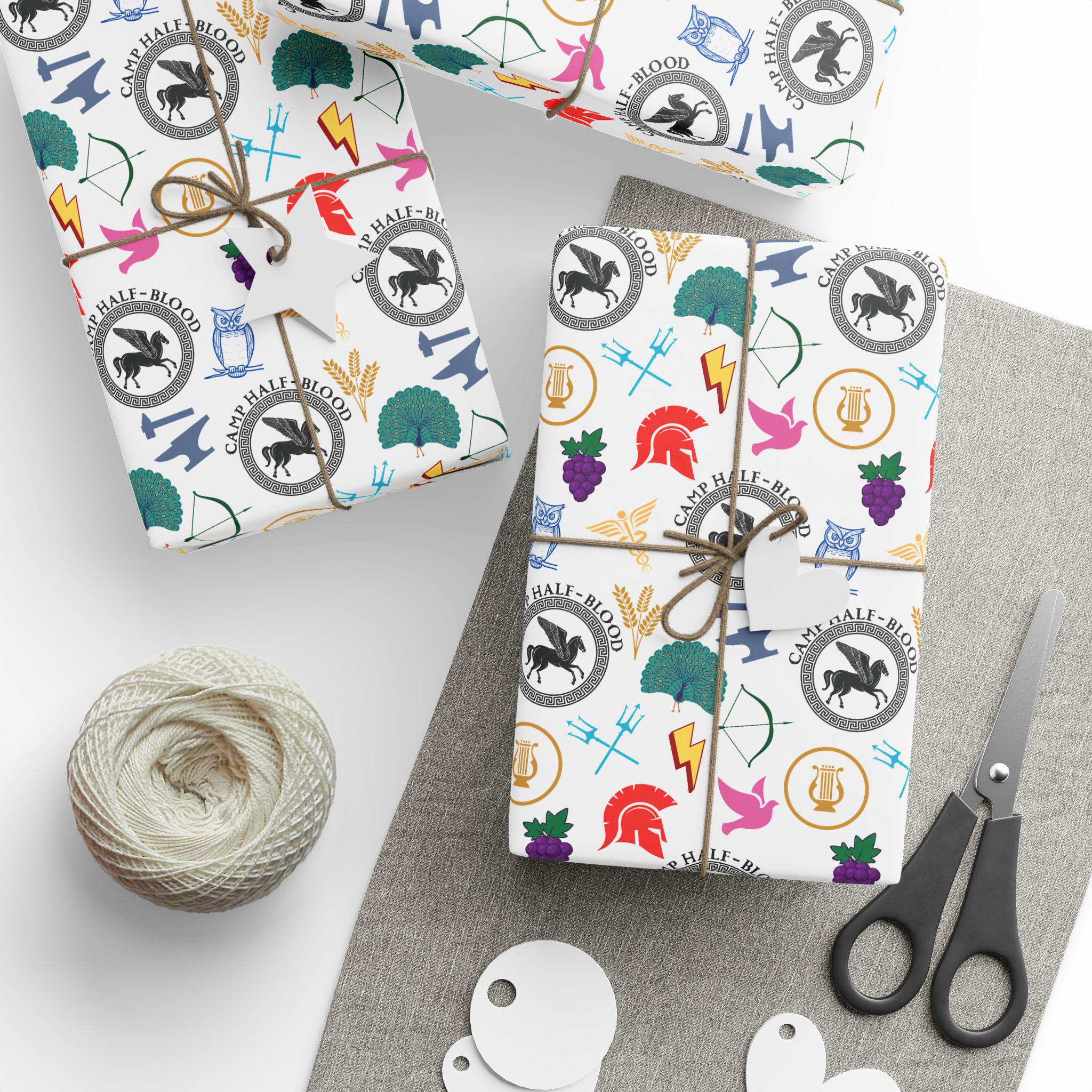 Percy Jackson Camp Half-blood Gods Inspired Gift Wrap Papers - Etsy