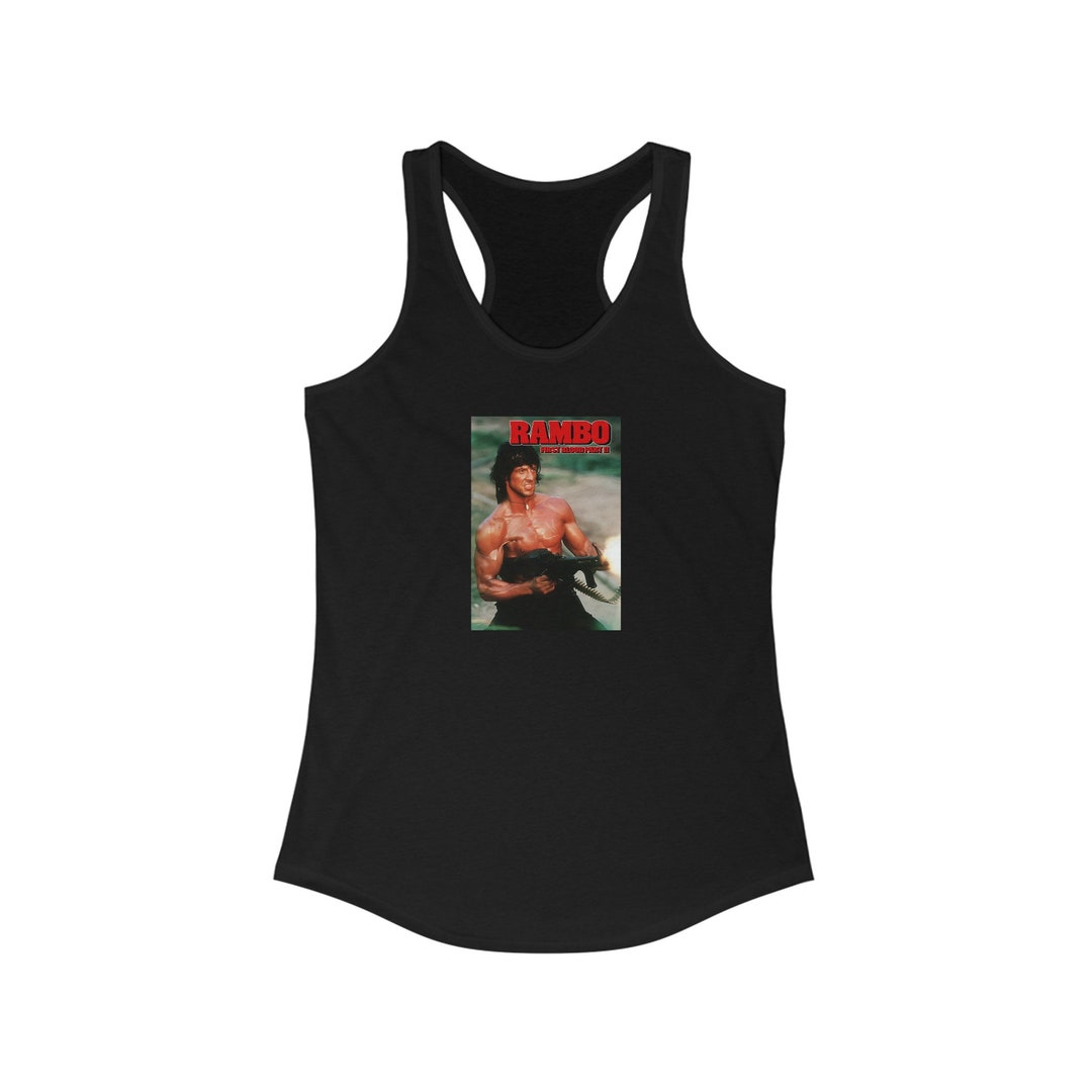 John Rambo Sportswear Women's Ideal Racerback Tank Sly Stallone as John ...