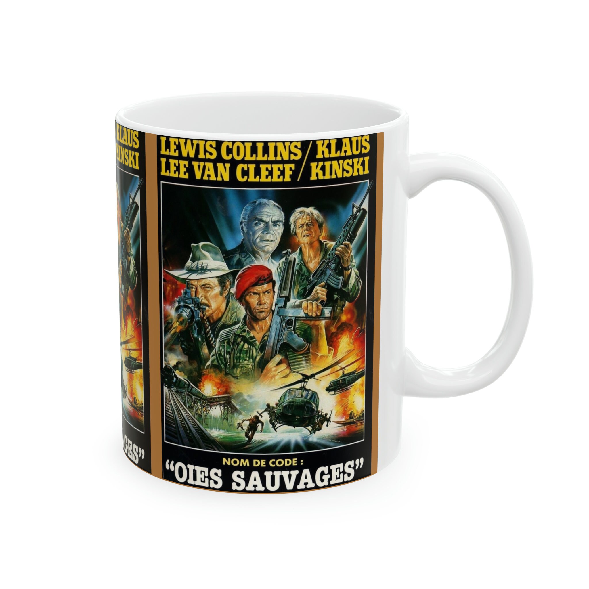 Wild Geese Lee Van Cleef Klaus Kinski Ceramic Mug 11oz.1989 - Etsy