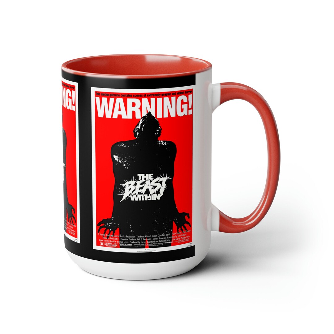 The Beast Within 80s Horror Movie Two-tone Coffee Mugs, 15oz - Etsy