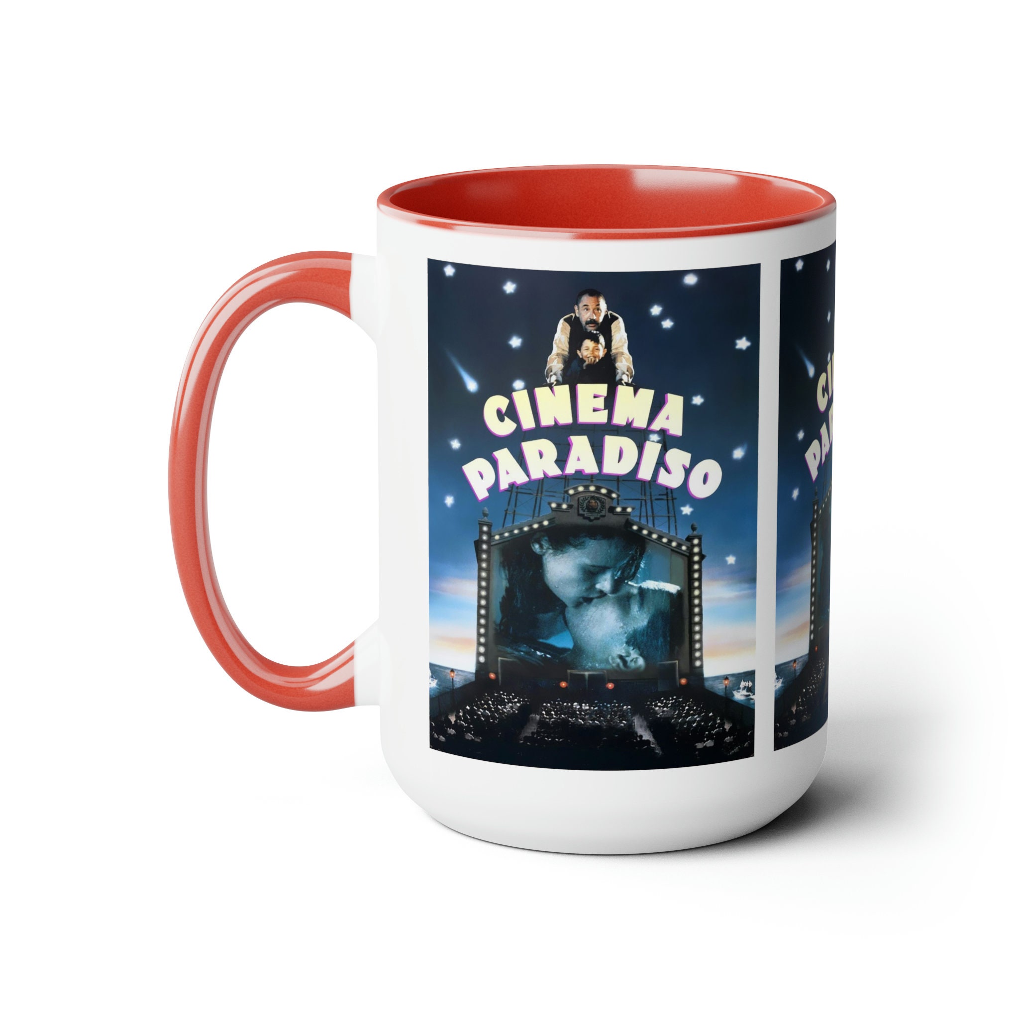Cinema Paradiso 90s Italian Film Romantic Two-tone Coffee Mugs, 15oz - Etsy