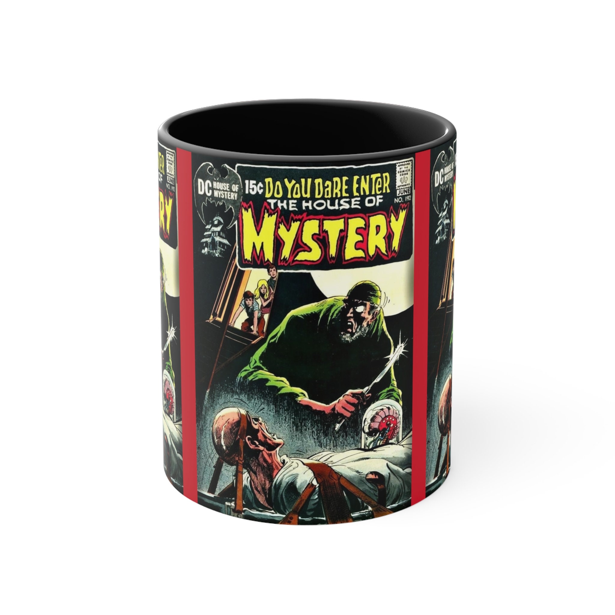 House of Mystery Comics Do You Dare Enter Accent Coffee Mug, 11oz - Etsy