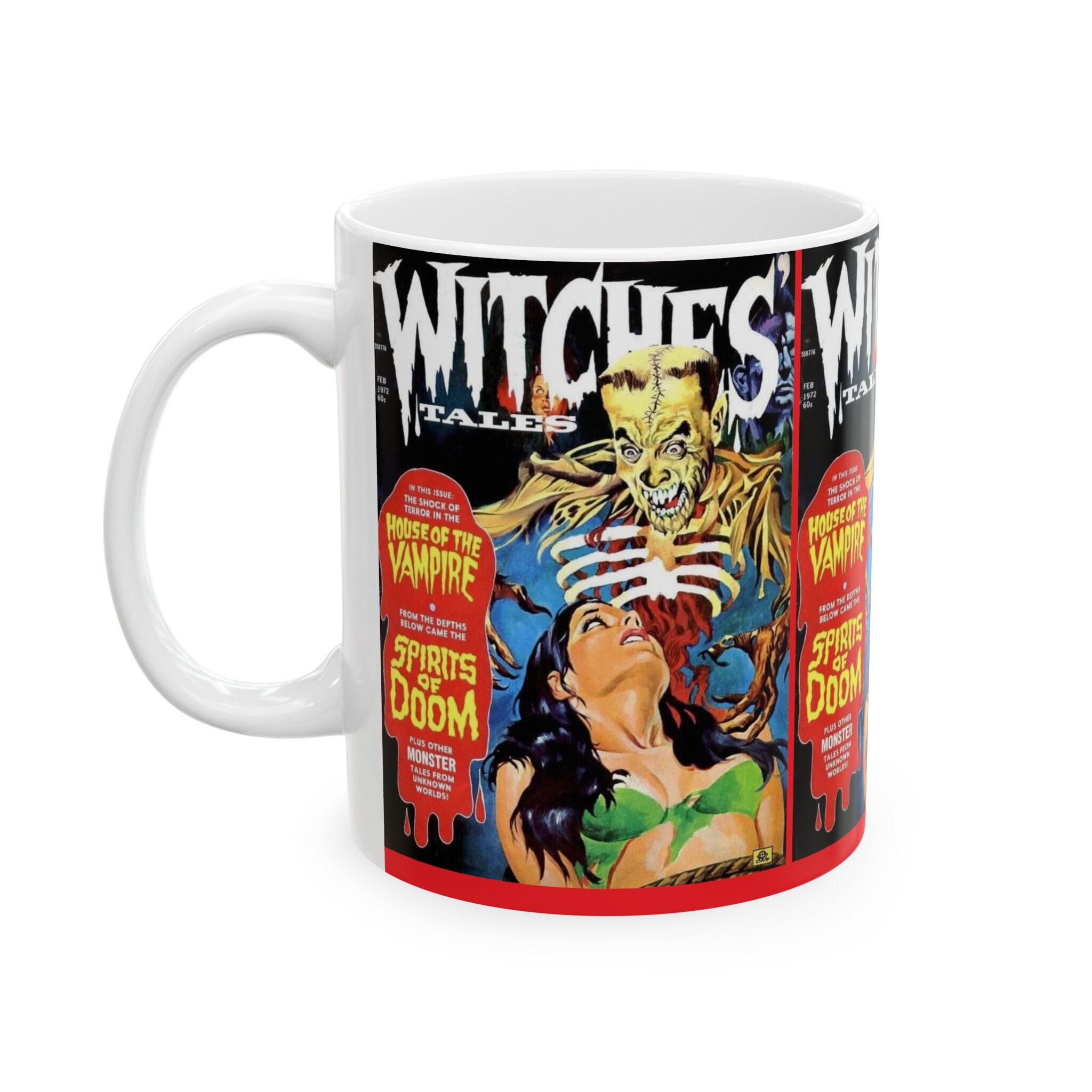 Witches Tales House of the Vampire Pulp Artwork Ceramic Mug, (11oz ...