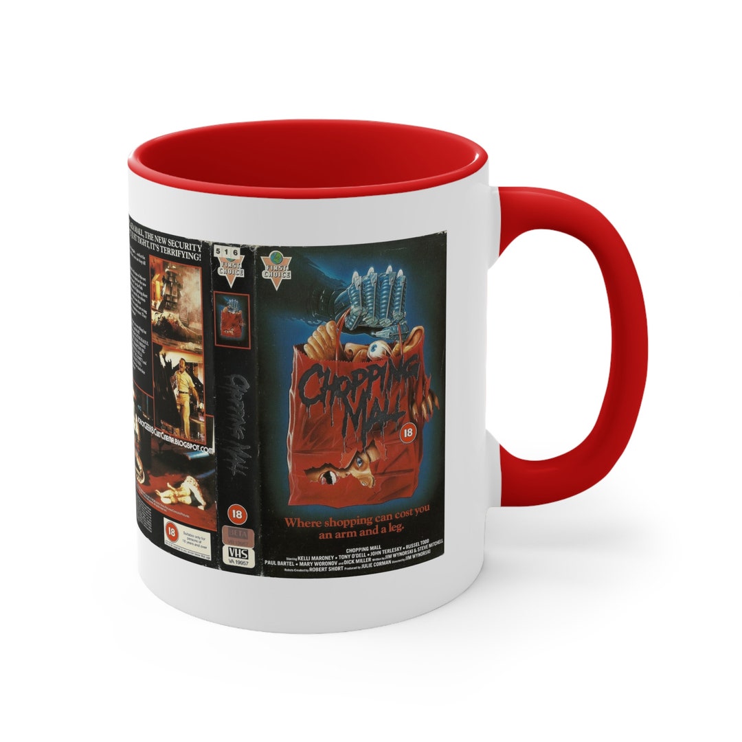 Chopping Mall VHS Cover 80s Horror Film Cult Movie Accent Coffee Mug ...