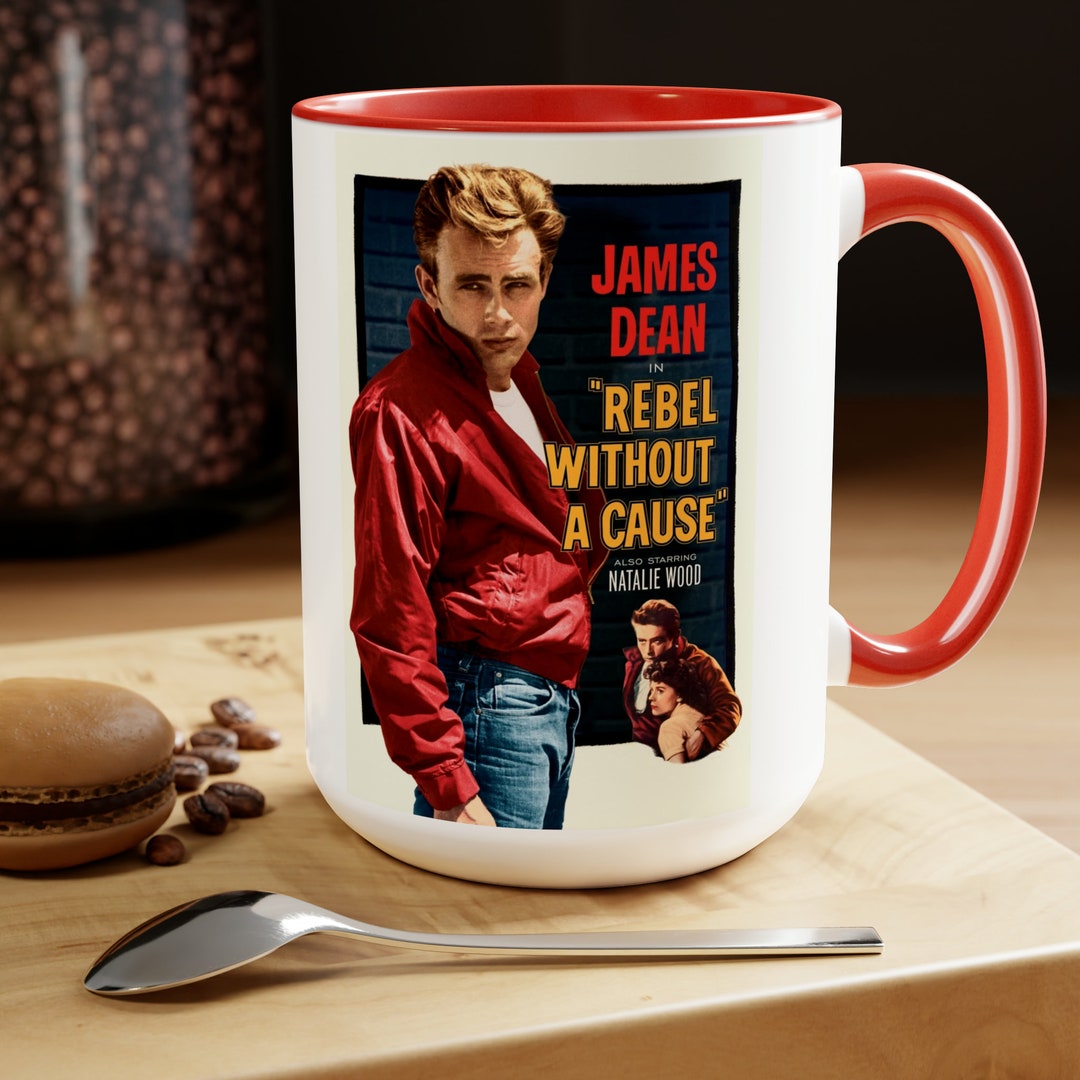 J. Dean Movie Mug Rebel Without a Hollywood Legend 50s Two-tone Coffee ...