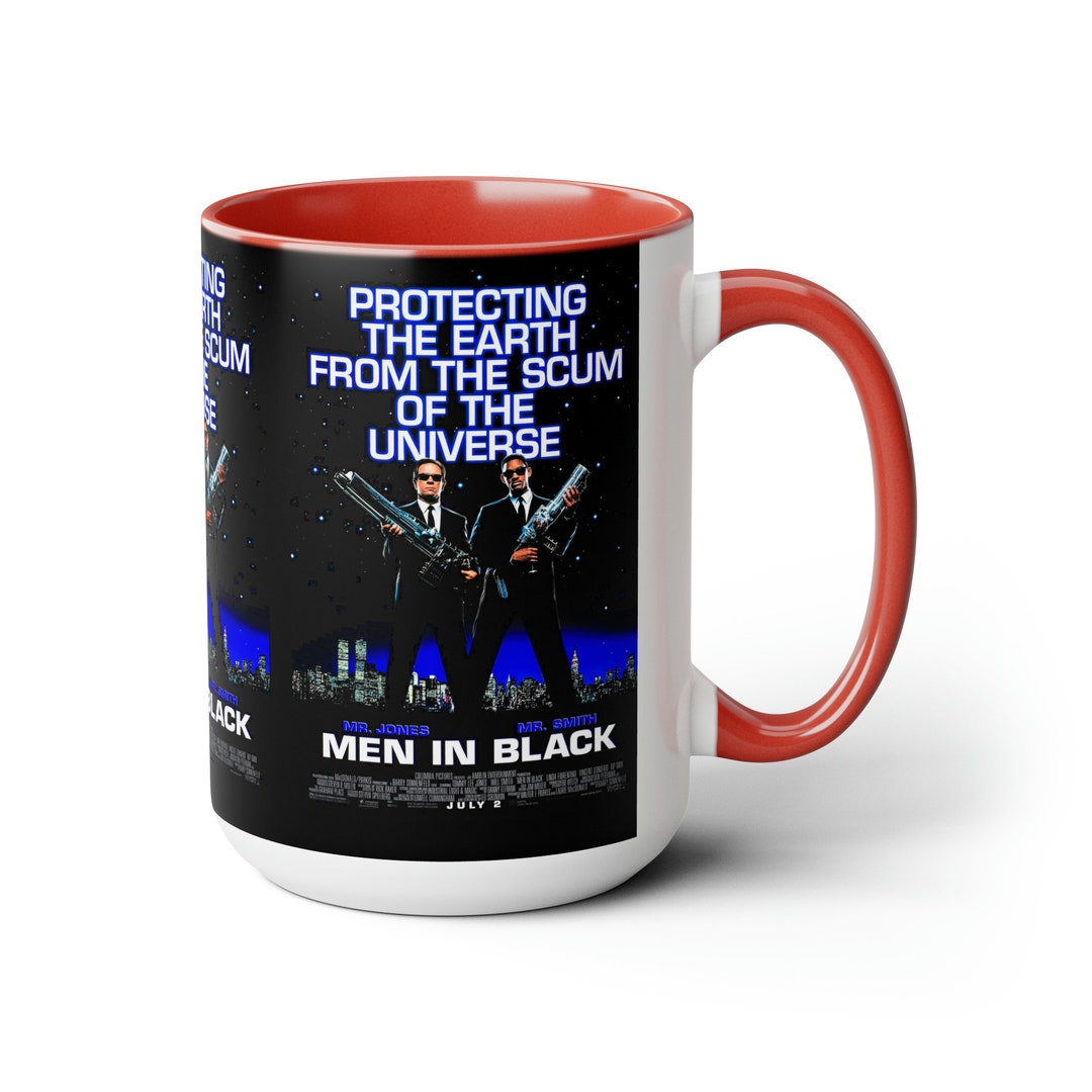 Men in Black Sci Fi Film Tommy Lee Jones Ufos Aliens Two-tone Coffee ...