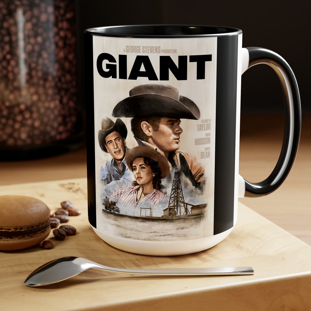 15oz. Giant Epic Film Rock Hudson George Stevens Movie Two-tone Coffee ...