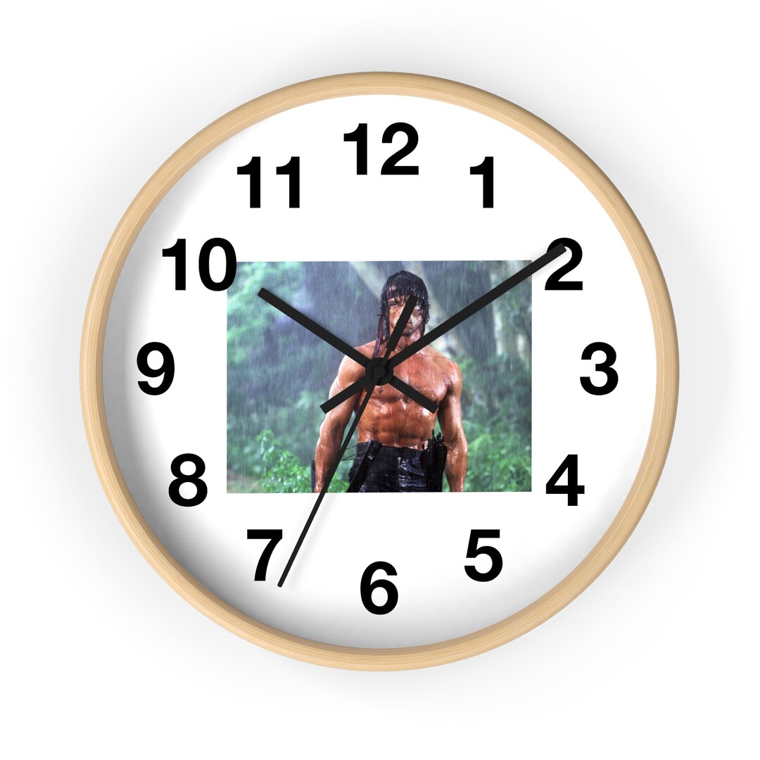 1 Rambo Movie Clock Rocky Fun Cool Gift Copy of Wall Clock - Etsy