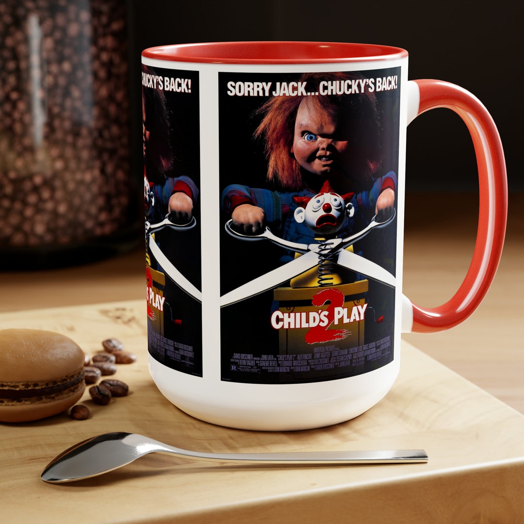 Childs Play 2 Chucky is Back 80s Horror Film Two-tone Coffee - Etsy