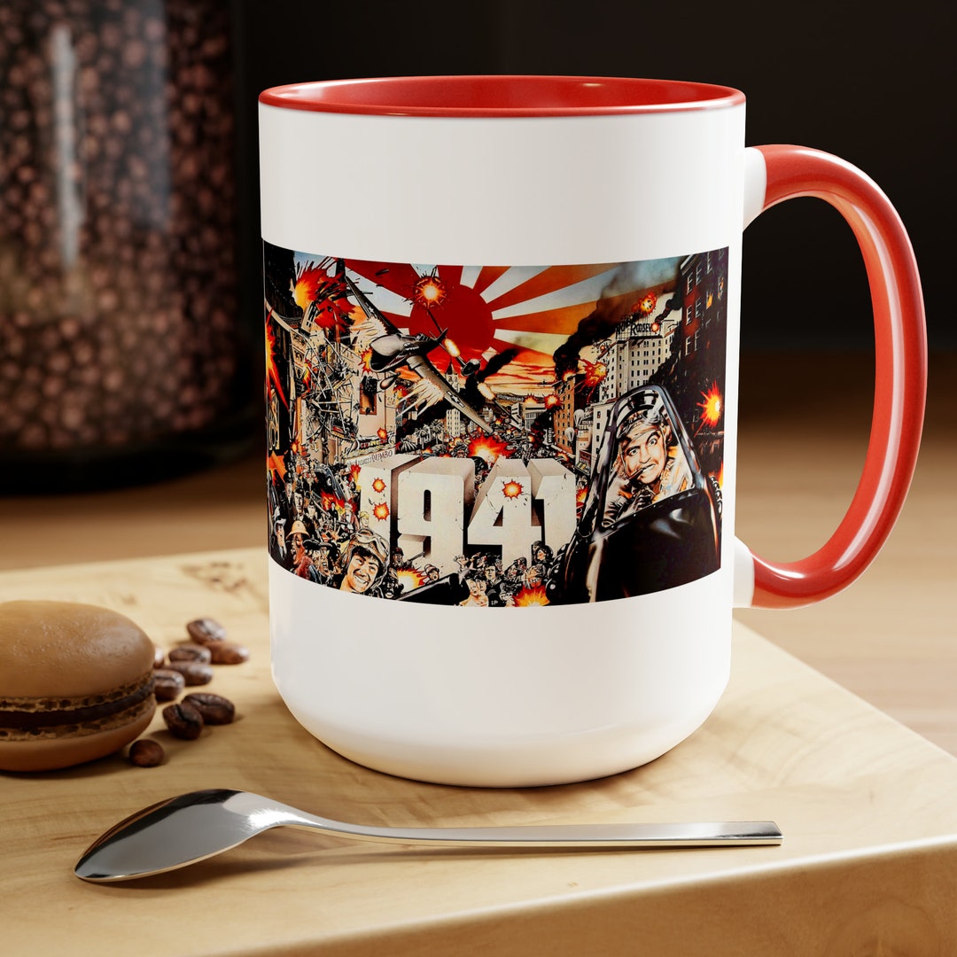 15oz. 1941 Comedy Film John Belushi War Film Two-tone Coffee Mugs, 15oz ...