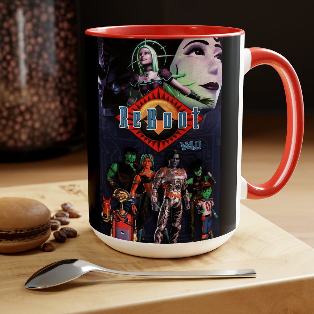 Reboot 90s Tv Show Cartoon Fantasy Two-tone Coffee Mugs, 15oz - Etsy