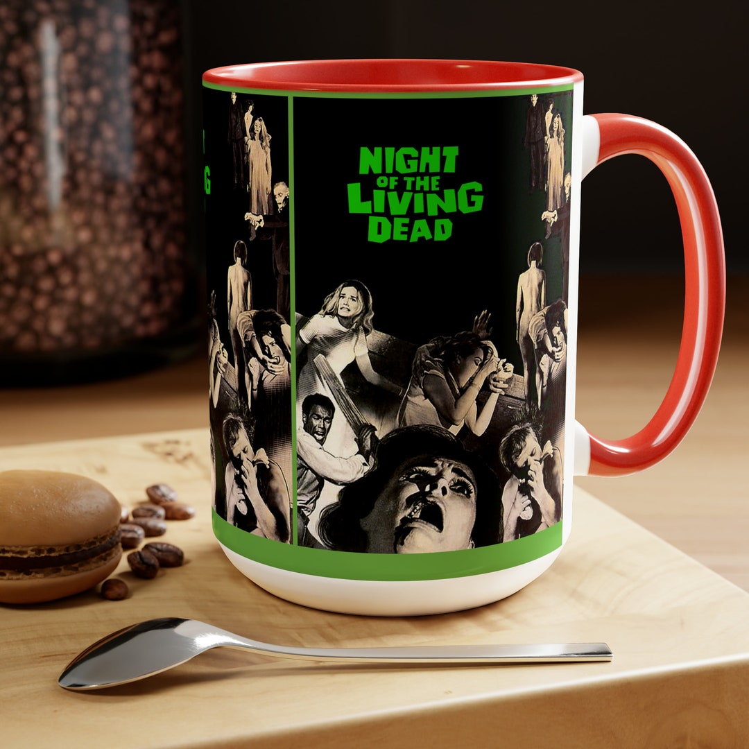 1968 Living Dead Zombie Classic Horror Two-tone Coffee Mugs, 15oz - Etsy