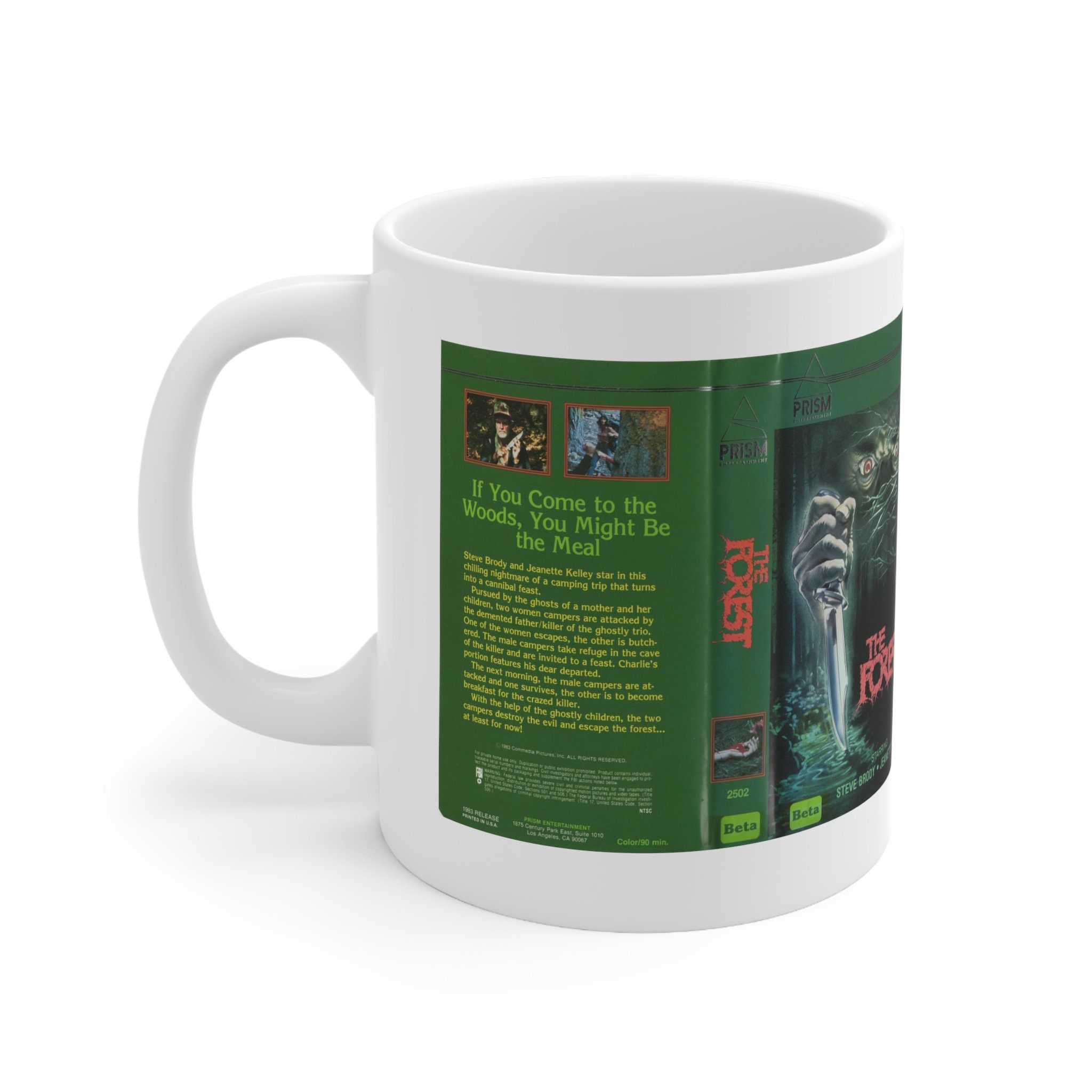The Forest VHS Cover Horror Movie 80s Home Video Ceramic Mug 11oz - Etsy