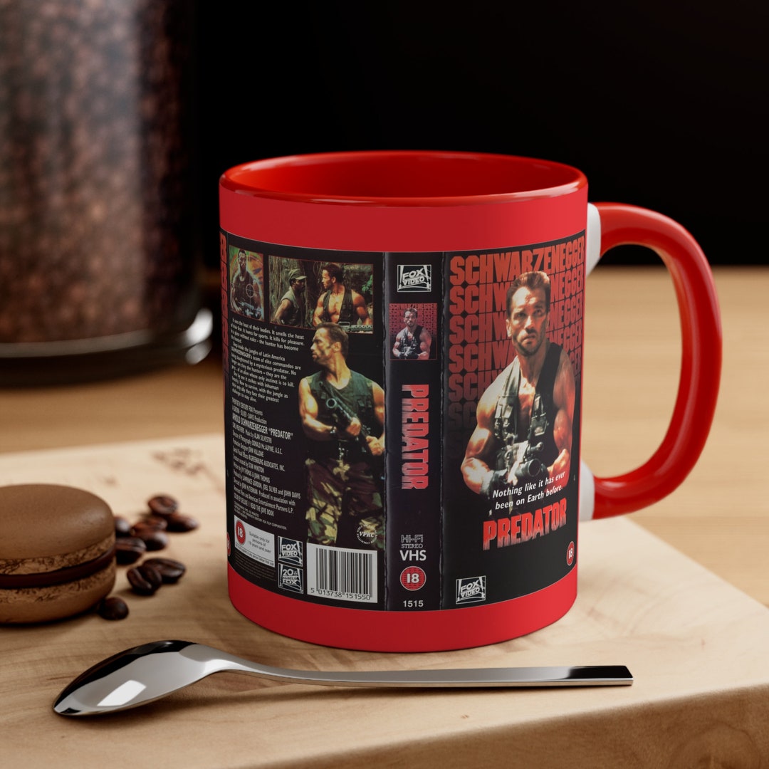 11oz.vhs Predator Mug Movie VHS Cover Mug Cult Film Accent Coffee Mug ...