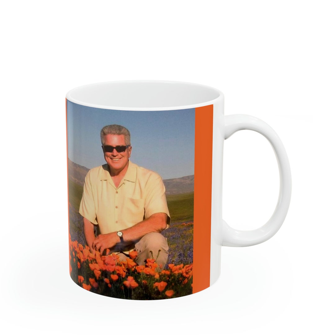 11oz. Huell Howser Tv Host California Gold PBS Travel Show Ceramic Mug ...