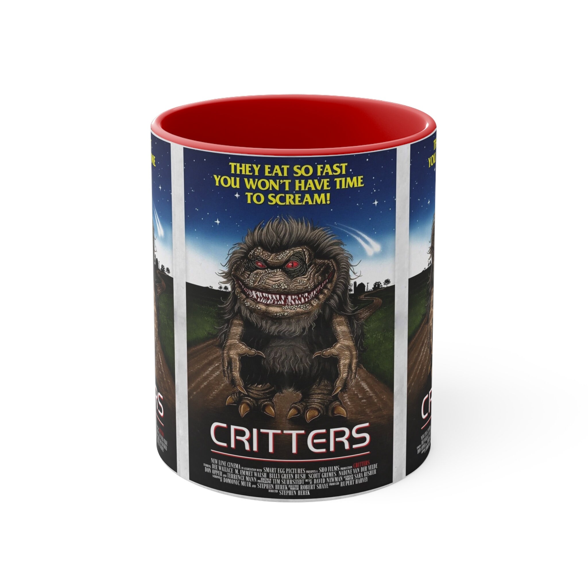 Critters Movie 80s Sci Fi Cult Film They Bite Accent Coffee Mug, 11oz ...