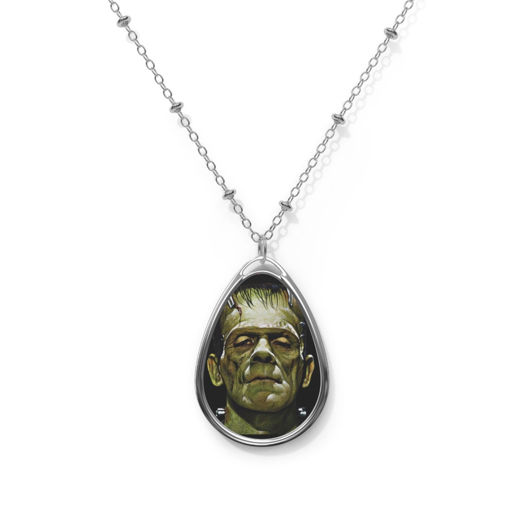 Frankie and His Monster Oval Necklace 1931 Film Classic Boris Karloff ...