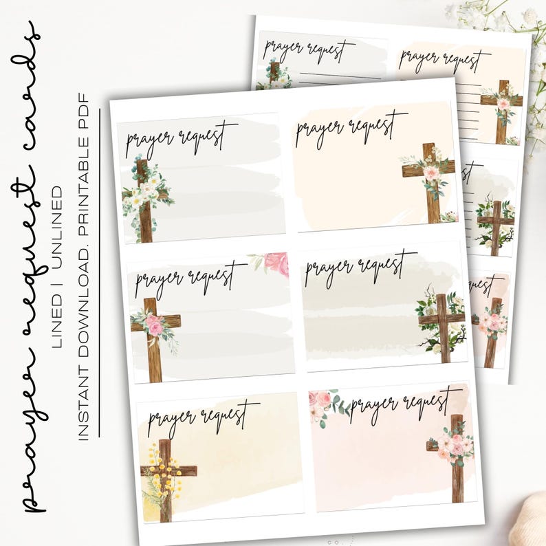 Easter Scripture Cards – Printable Lent Bible Verses (PDF Download) - Etsy