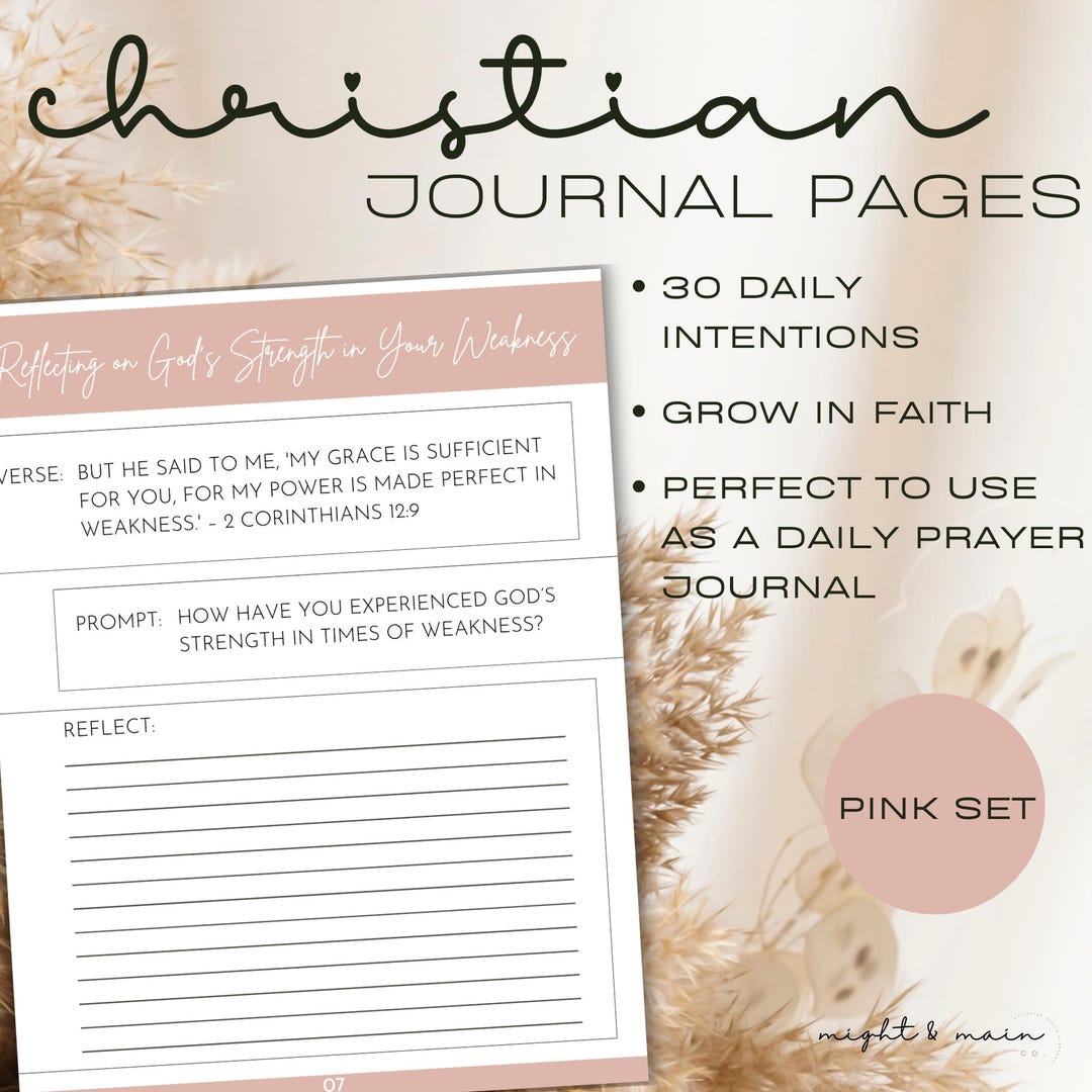 30-day Bible Study Journal With Daily Devotional and Bible Verse ...