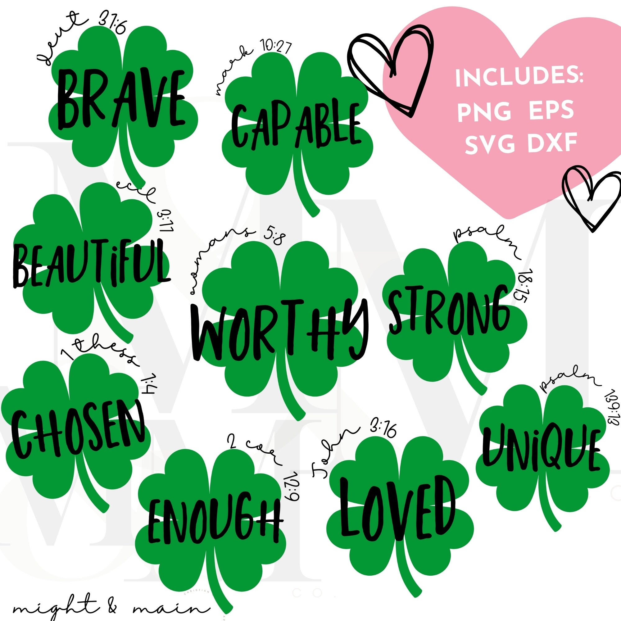 Christian Shamrock SVG, Christian SVG Bundle, Bible Verse Svg, Bible ...