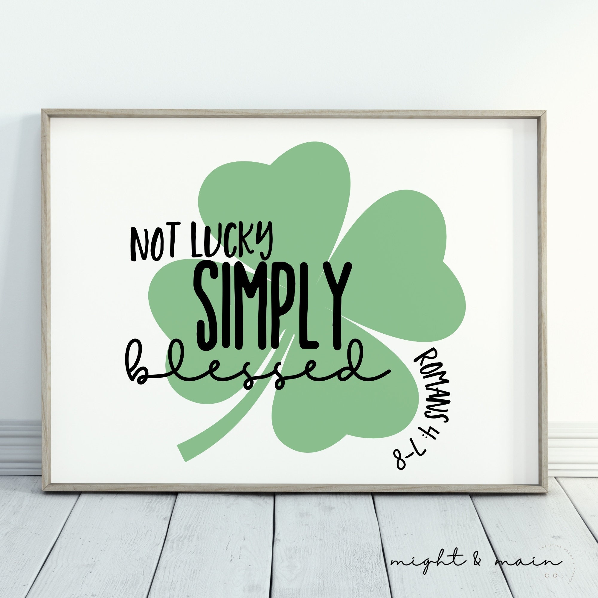 Simply Blessed PNG, SVG | Romans 4: 7-8, Bible Verse Svg, St. Patricks ...