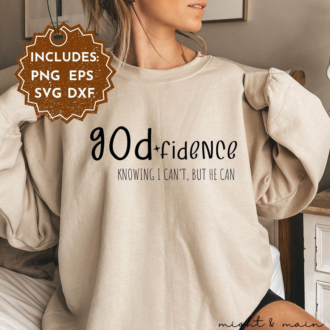 Godfidence Svg, Christian Png, Christian Affirmation SVG, Religious SVG ...