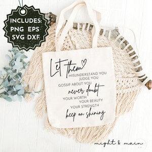 Let Them Svg Png, Inspirational PNG, Self Love Svg, Sublimation Design ...