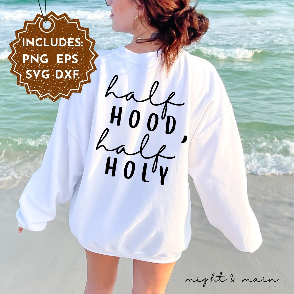 Half Hood Half Holy SVG Christian Affirmation Half Hood - Etsy