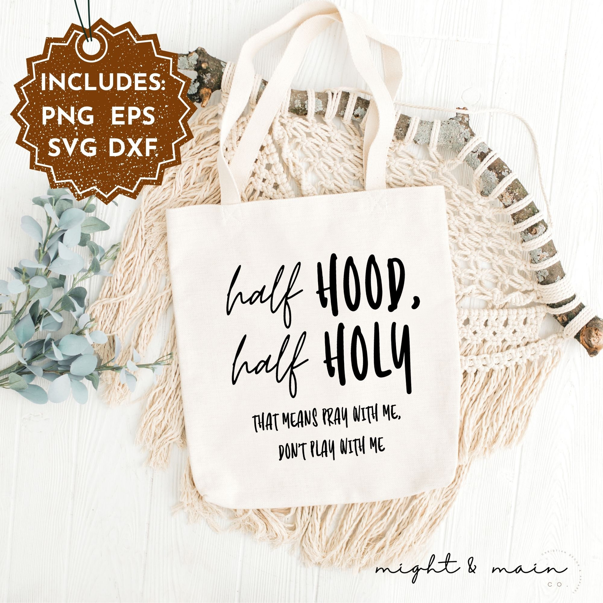 Half Hood Half Holy SVG Christian Affirmation Half Hood - Etsy