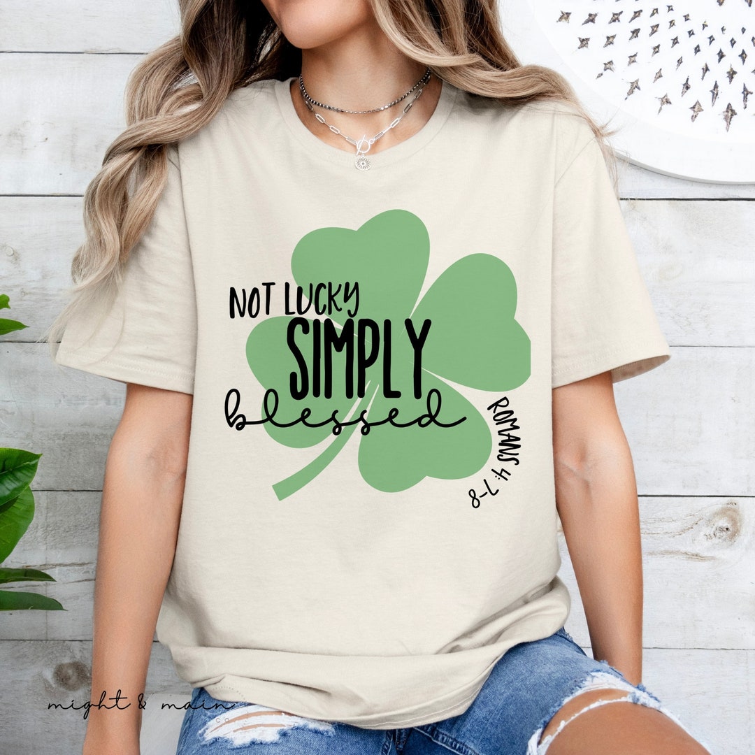 Simply Blessed PNG, SVG | Romans 4: 7-8, Bible Verse Svg, St. Patricks ...