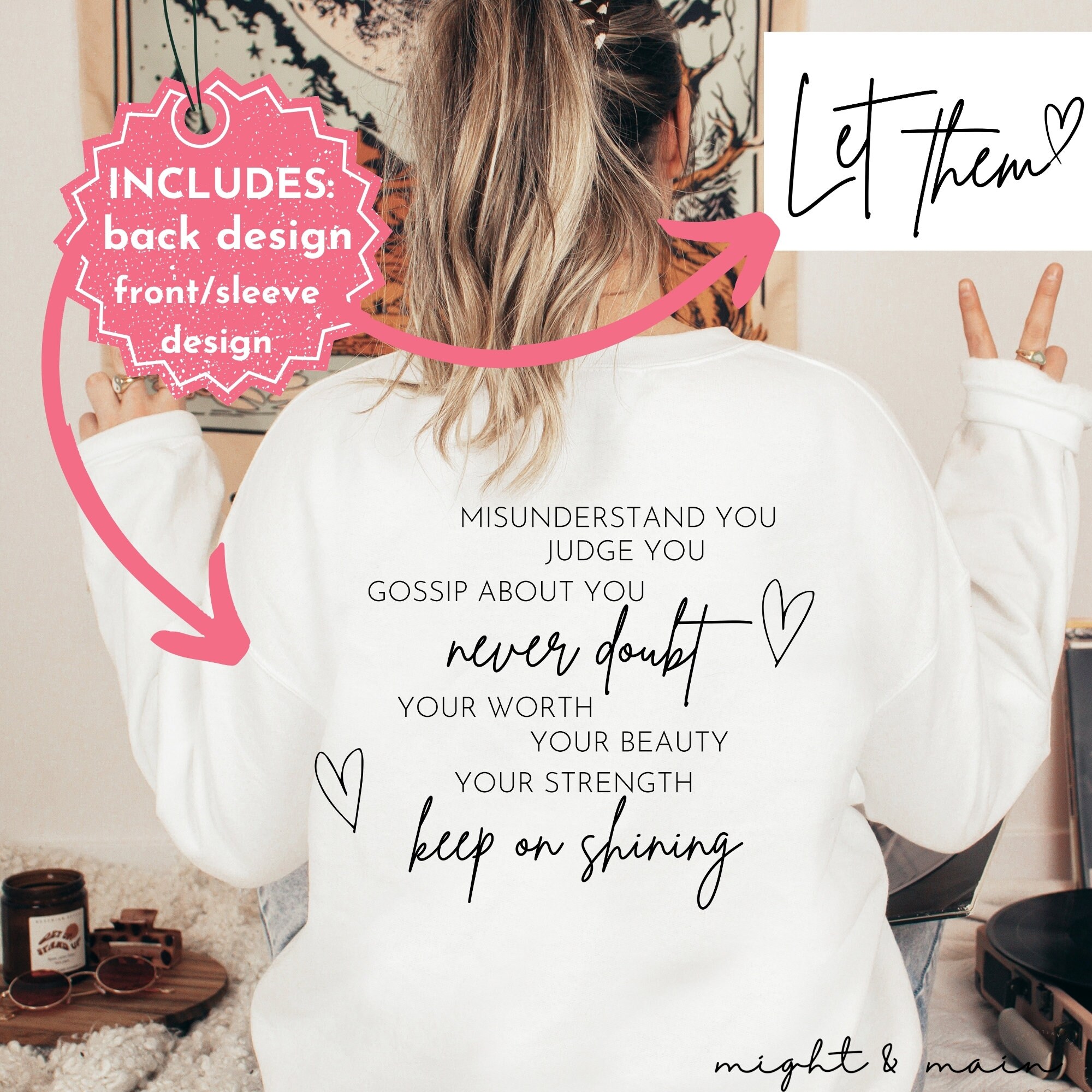 Let Them Svg Png, Inspirational PNG, Self Love Svg, Sublimation Design ...