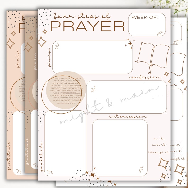 Prayer Journal | Guided Prayer Journal | Digital Prayer Planner ...