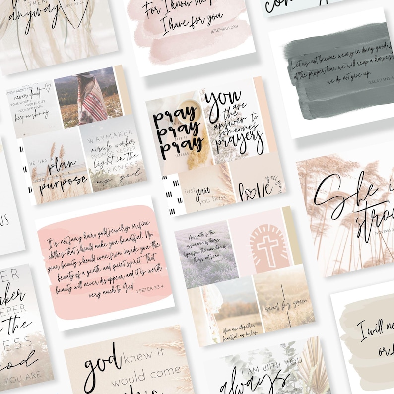 Prayer Board Collage | Vision Board | Prayer Board Kit | Christian ...