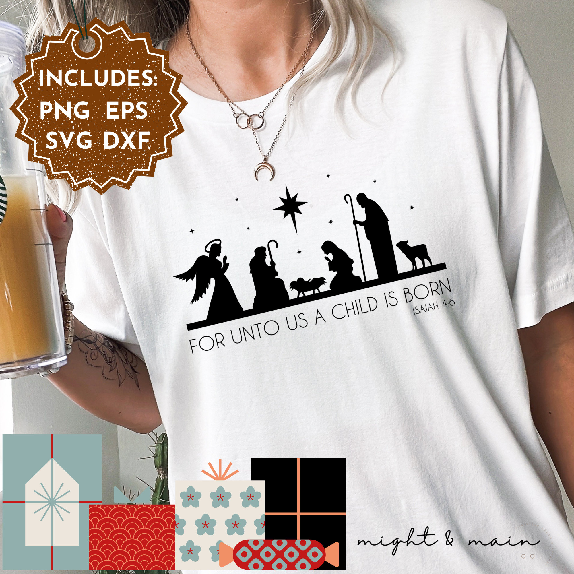 Christmas Quote Svg, Christmas Svg, Bible Verse Christmas Shirt Design ...